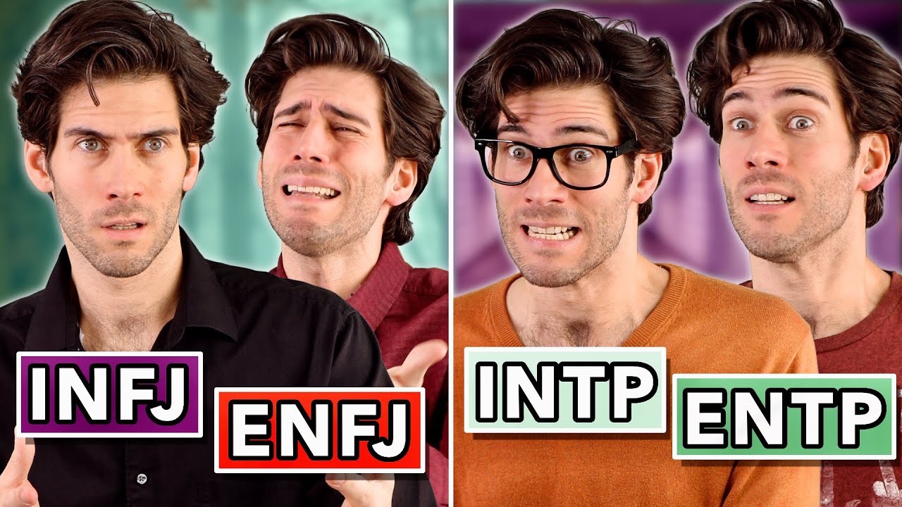 16 Personalities Interacting with Their Introvert/Extrovert Type - YouTube