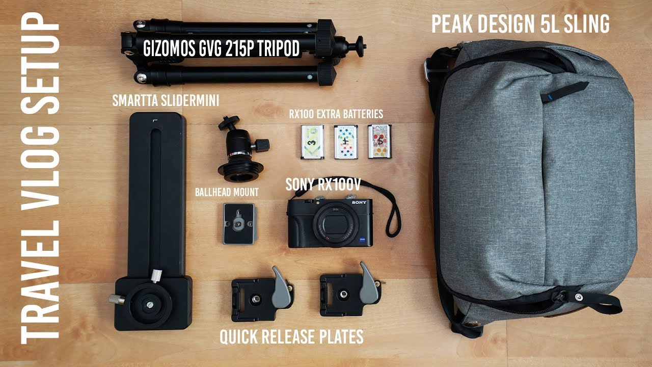 whats in my vlog travel bag 2019 - RX100V vlogging setup - YouTube