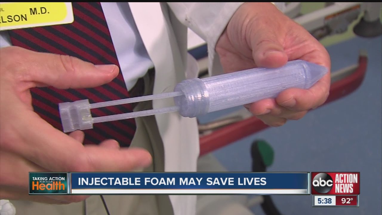 St. Pete doctors help to perfect medical foam - YouTube