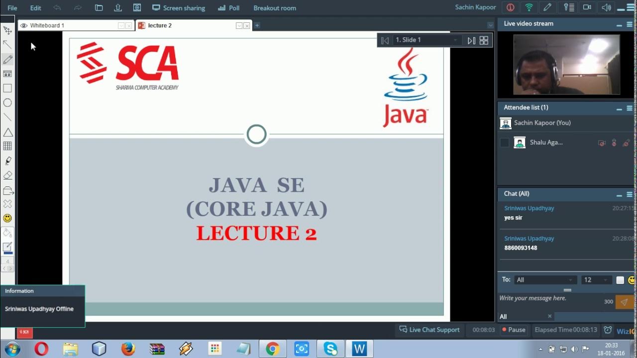 #2 Java Live course demo in hindi by Sachin Kapoor | Learn Java Programming| Online Java Course ...