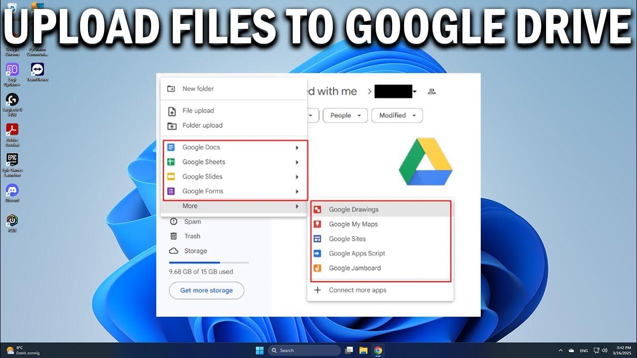 How To Upload & Share Files On Google Drive - Easy Fix - YouTube