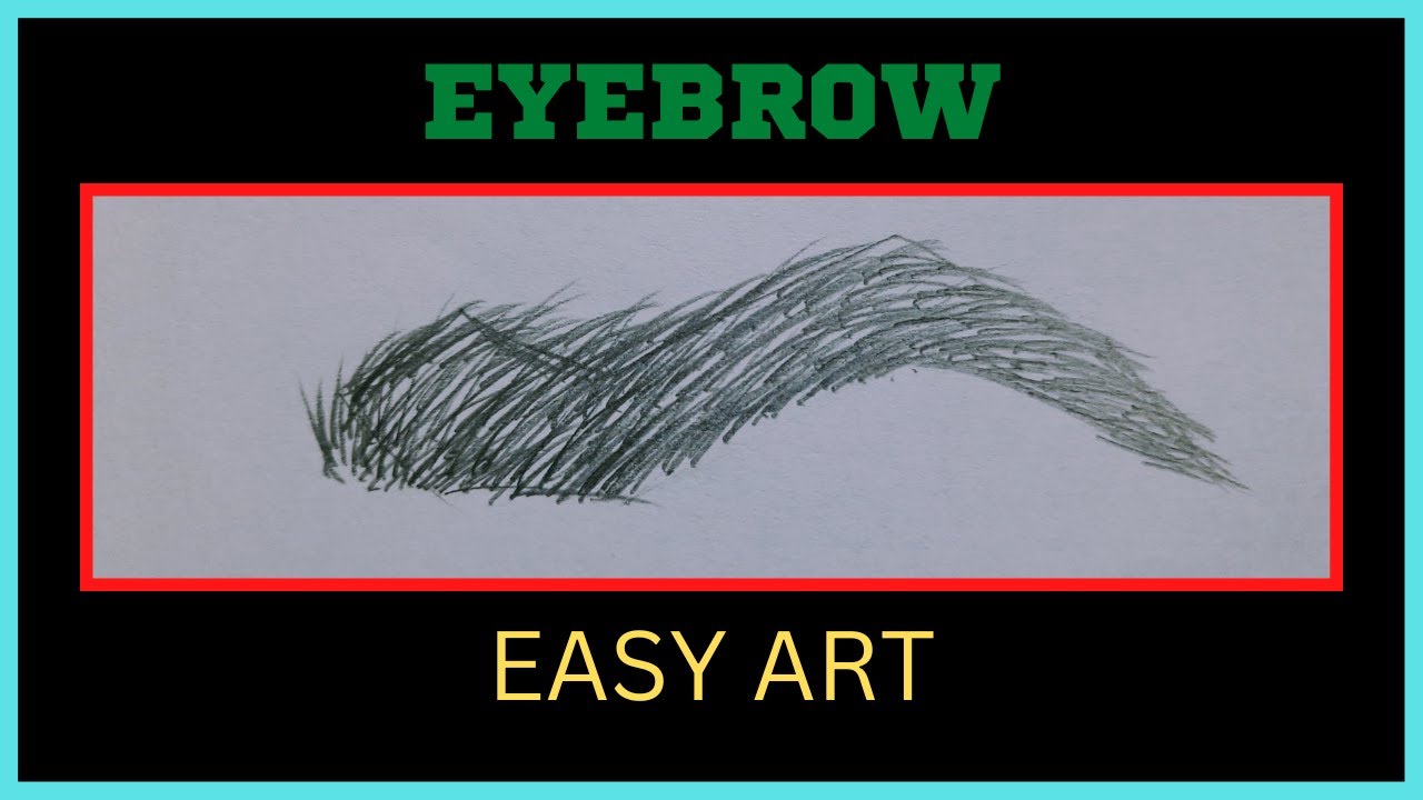 How To Draw Eyebrows | Step by Step | For Beginners | Pencil shading ...