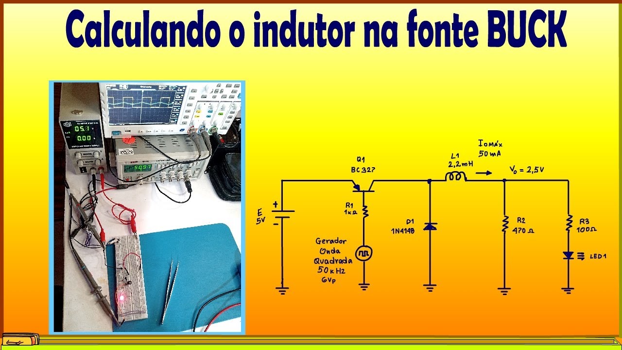 Fonte chaveada: Fonte BUCK dimensionando o indutor (PARTE 2) - YouTube