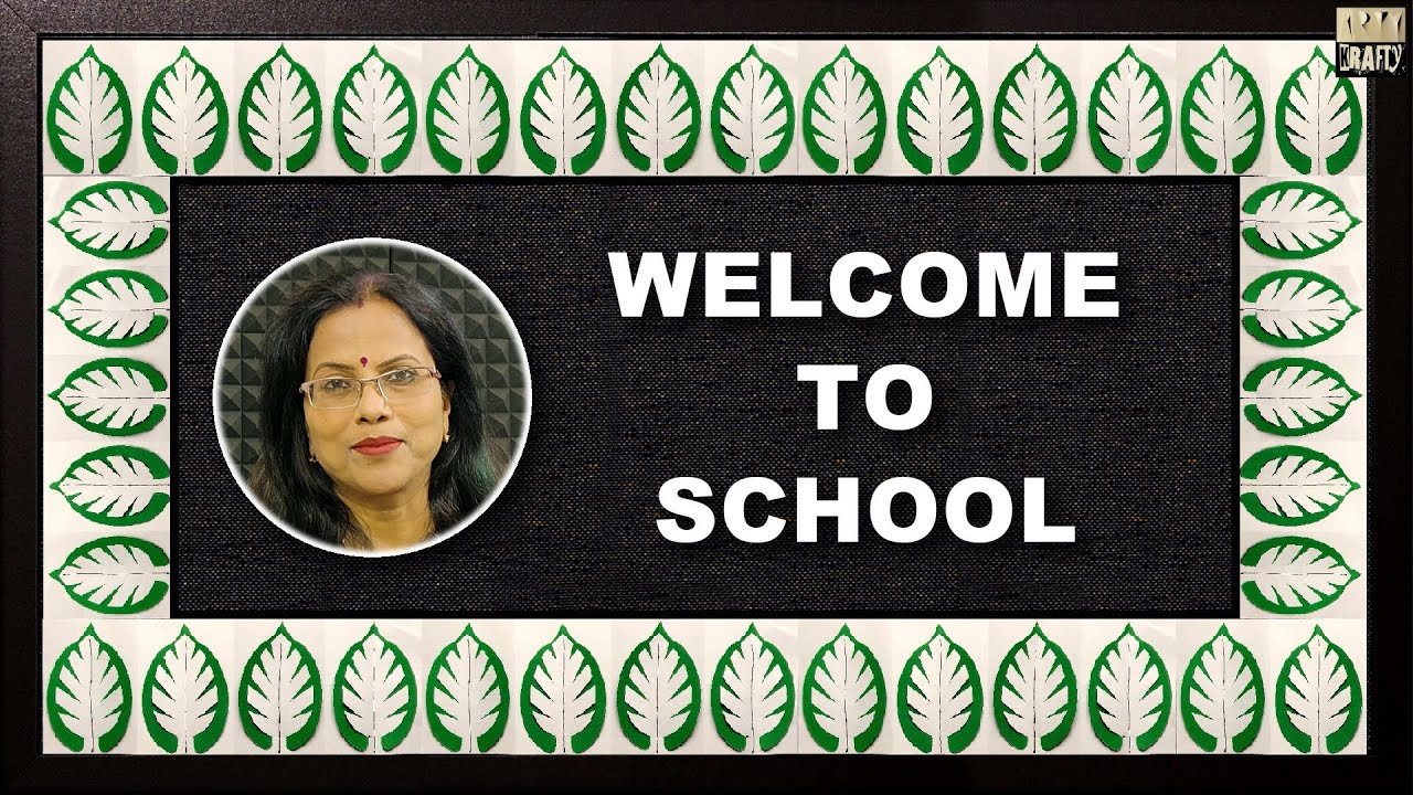 WELCOME Back to School | Beautiful LEAF Design | Bulletin Board ...