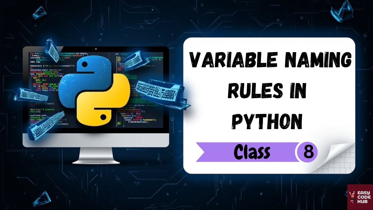 Variable Naming Rules In Python Easycodehub Class 8 Youtube 0090