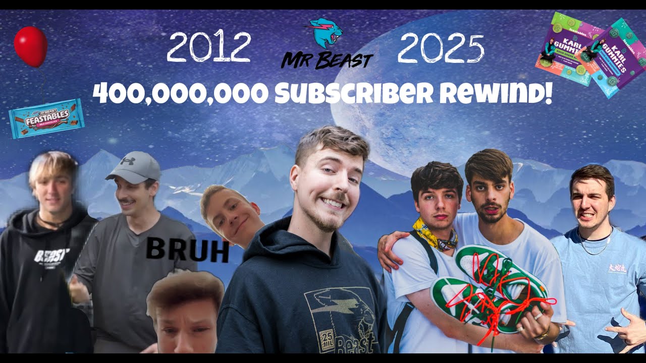 Mr Beast's 400 MILLION SUB SPECIAL! REWIND + TASTE TEST! - YouTube