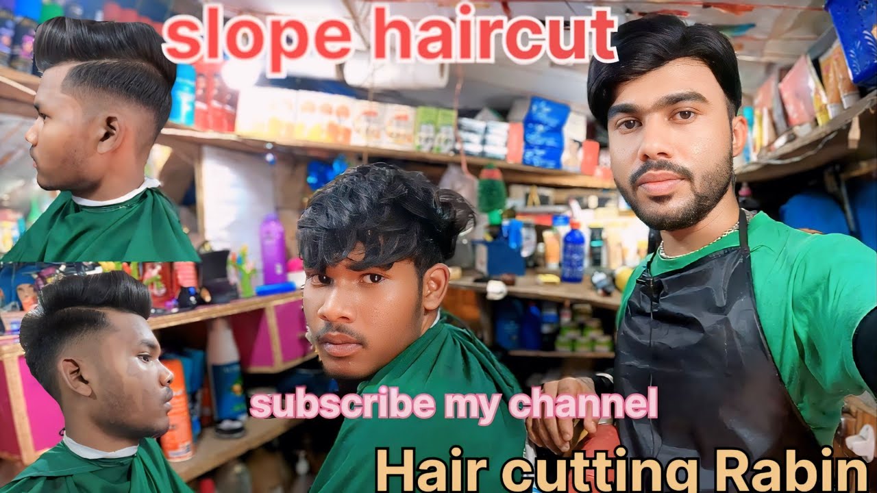 slope haircut for men step by step tutorial video | সেল্ফ হেয়ারকাট ...