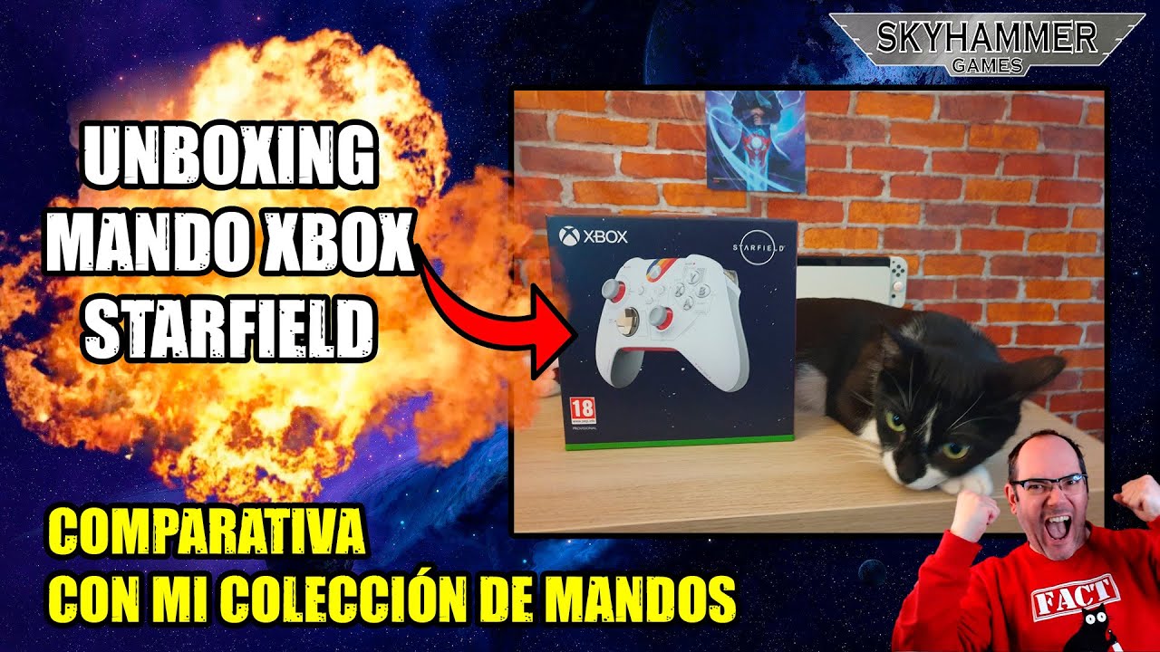 💥¡IMPRESIONANTE! UNBOXING MANDO DE STARFIELD Y COMPARATIVA CON MIS ...