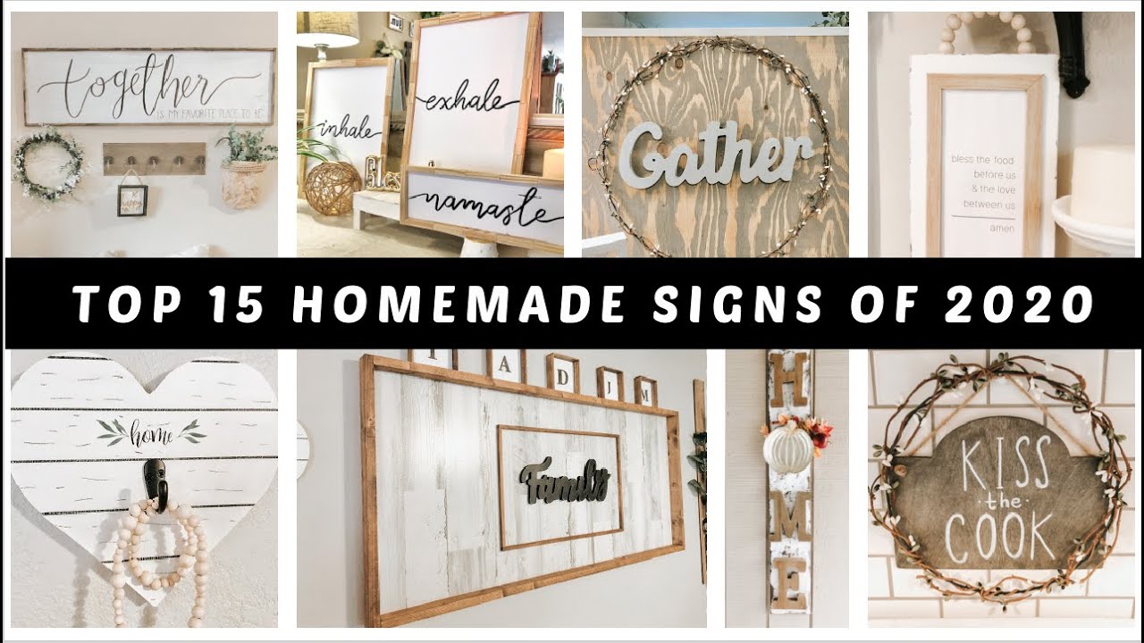 TOP 15 HOMEMADE SIGNS OF 2020 | NOT JUST DOLLAR TREE DIYS | HIGH END ...