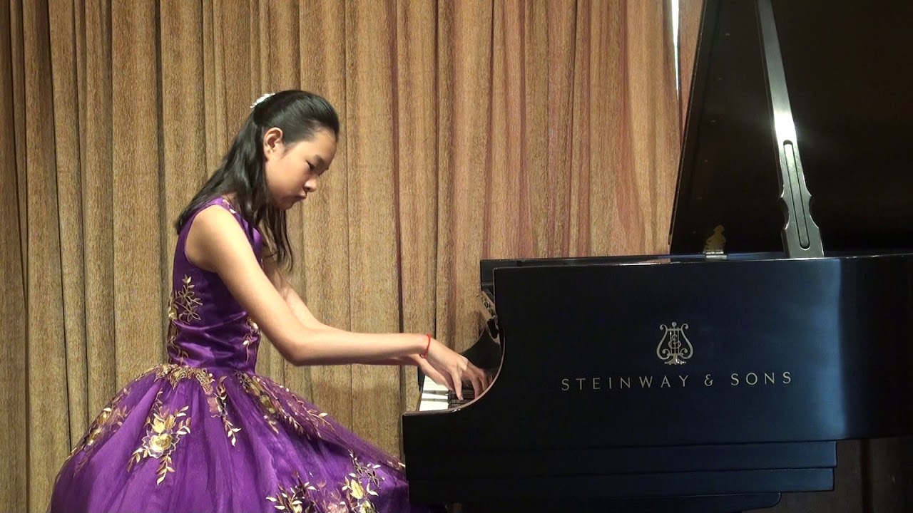 Alice Zhou (11) plays Scherzo in B flat Major (no. 1) - Schubert, Franz ...