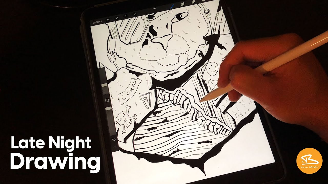 Come Draw With Me on iPad with Rain Sounds - Draw, and Chill to this ...