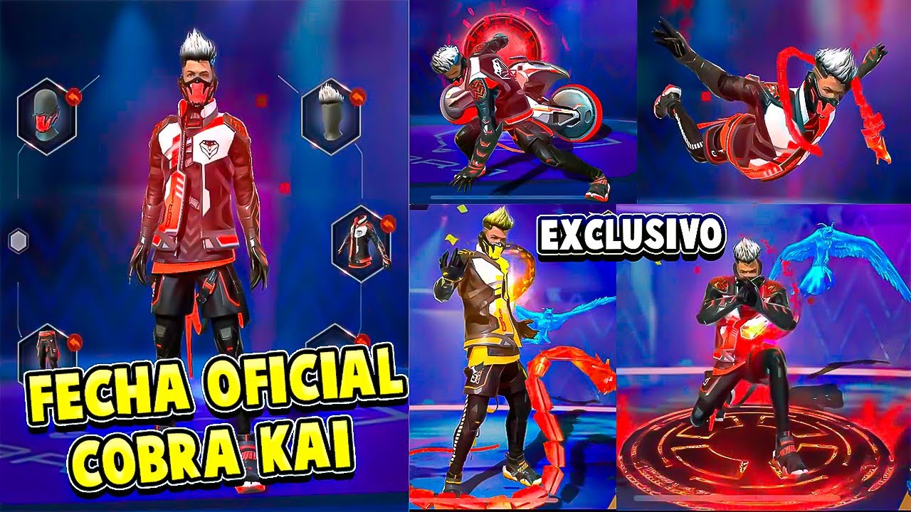 🔥 SKIN LEGENDARIA COBRA KAI FREE FIRE! / SKIN EVOLUTIVA/ / Todo Lo Que ...