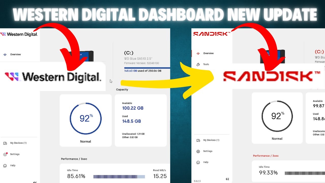 WD Dashboard Rebranded to SanDisk Dashboard 😨 || Western Digital ...