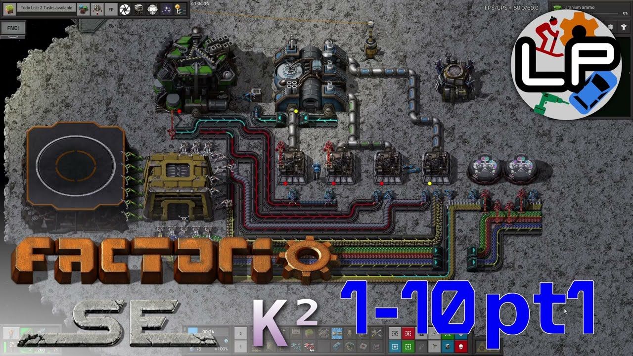 S1-E10 pt1 - Space, man! - Laurence Plays Factorio: Space Exploration 0 ...