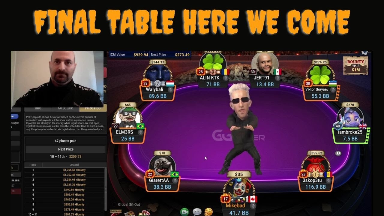 FINAL TABLE HERE WE COME GGPOKER - YouTube