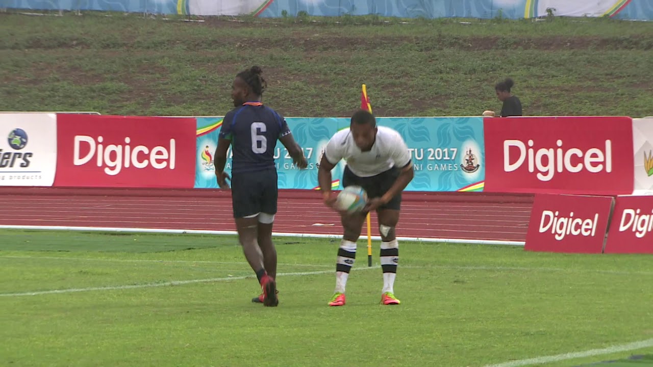 Pacific Mini Games Rugby 7s Fiji vs Solomon Islands - YouTube