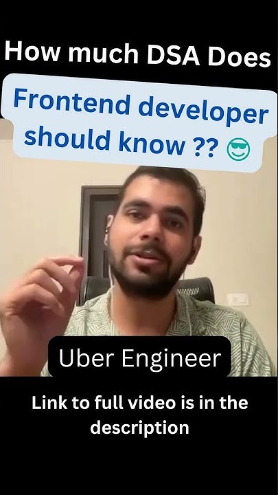 How Much Dsa To Prepare For Frontend Developer Interview Shorts Javascript Youtube