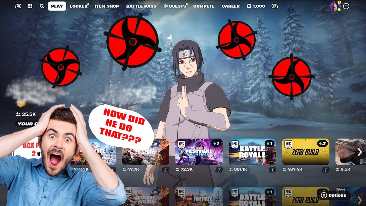 Itachi Using Sharingan To Quick Scope??? - YouTube
