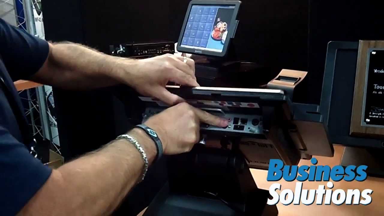Touch Dynamic Demos Universal Printer Base At RetailNOW 2013 - YouTube