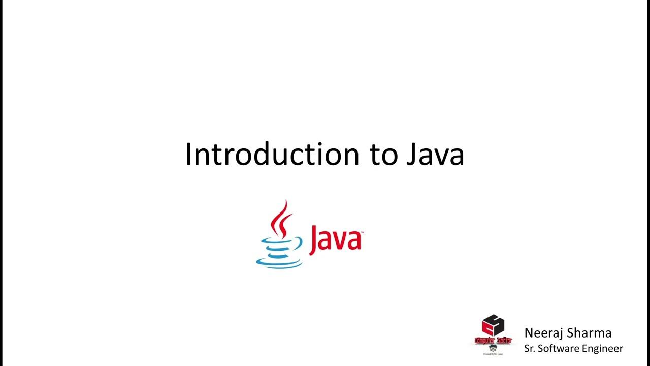 Java introduction | Java video series in Hindi language - YouTube