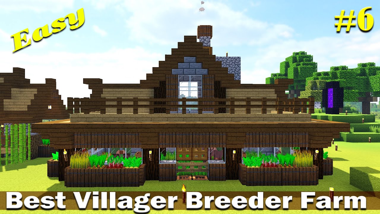 Minecraft Best Villager Breeder Farm, Fresh Start series #6 - YouTube