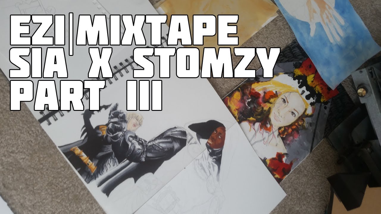 Hip Hop Artist Ezi Kiosk Mixtape Sketchbook tour / cool art Session 2 A ...