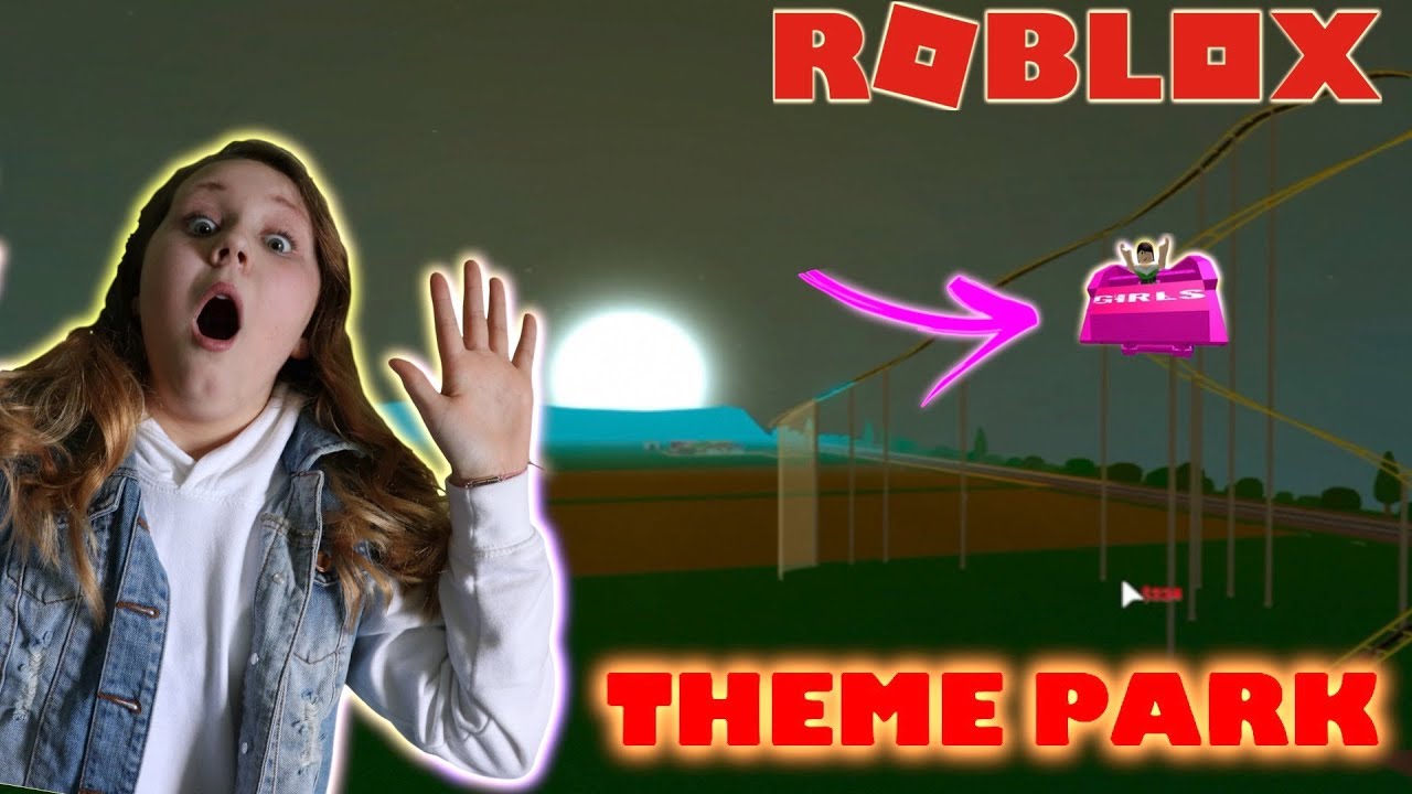 BUILDING A ROLLER COASTER IN THE DARK FAIL!! Theme Park Tycoon 2 Roblox ...