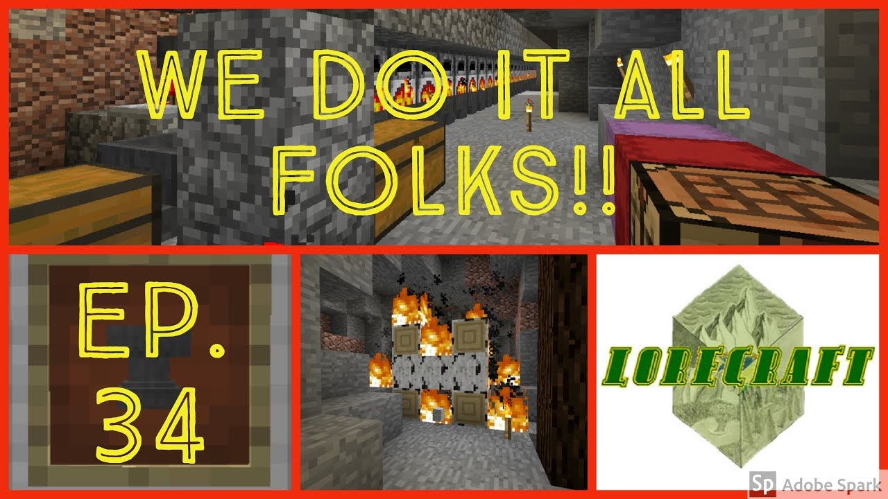LORECRAFT #34 - Building, Mining and Redstone!?! [Minecraft Let's Play] - YouTube