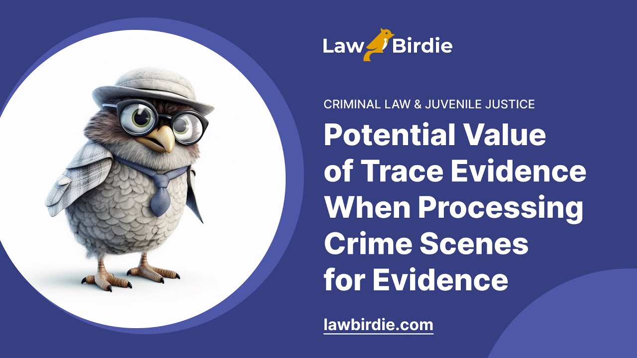 Potential Value of Trace Evidence When Processing Crime Scenes for ...