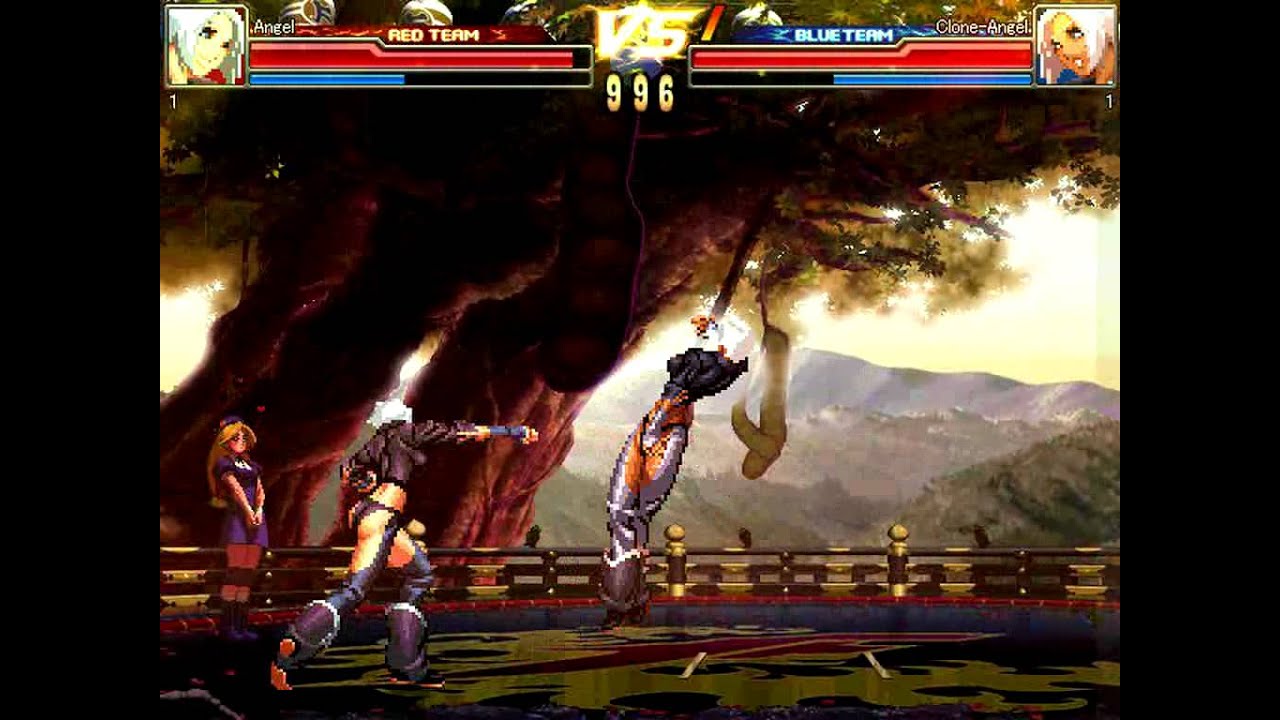 [mugen]Angel-AKOF vs Clone Angel - YouTube