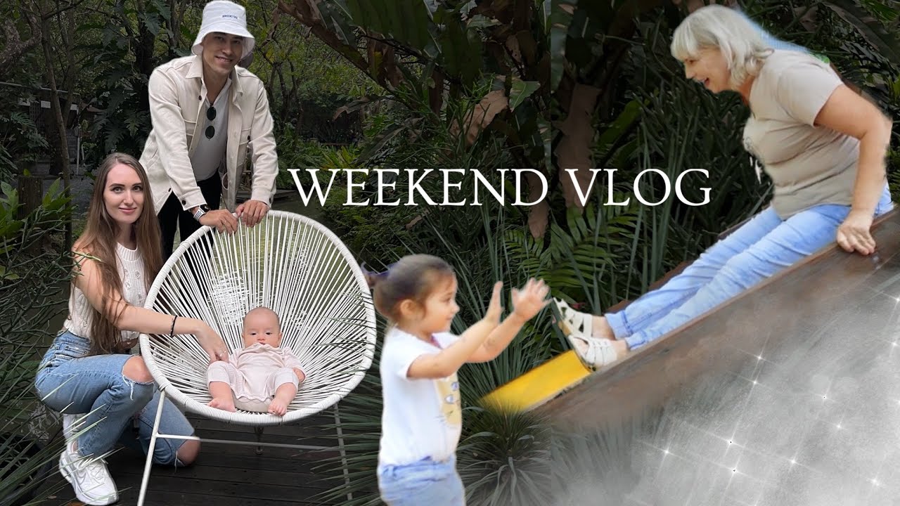 GREAT GRANDMA GOING DOWN THE SLIDE | WEEKEND VLOG - YouTube