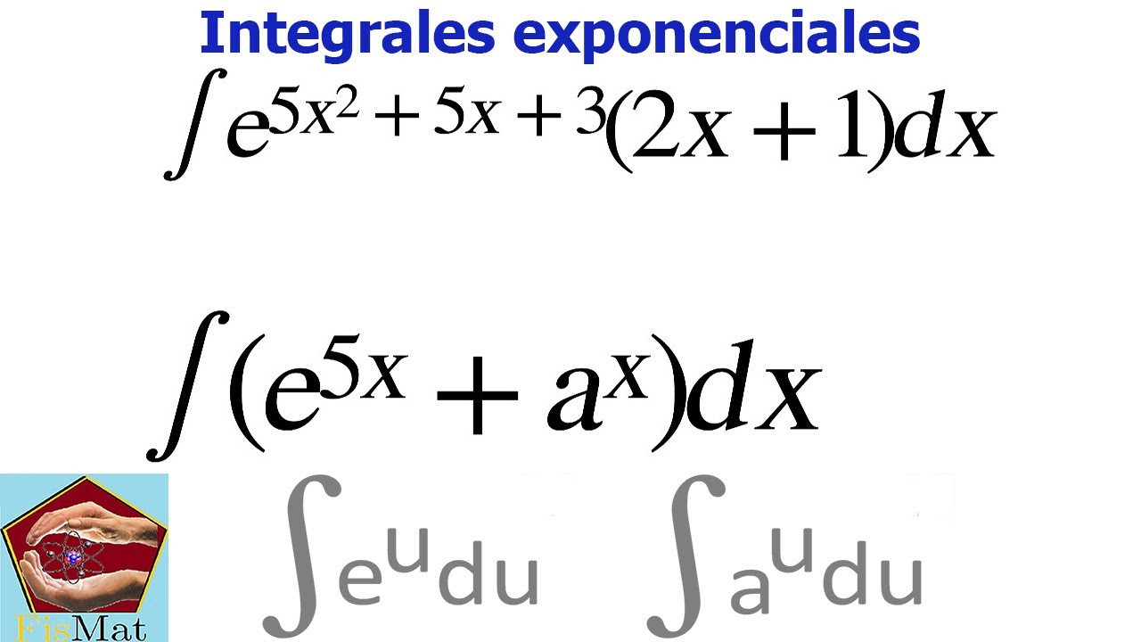 Integrales exponenciales eu y au - YouTube