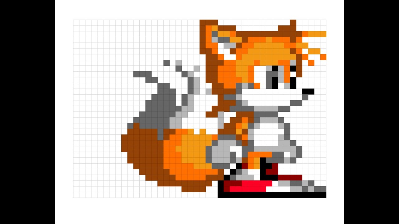 How to Create Tails in Pixel Art #sonicthehedgehog #sega #sonic #pixel ...