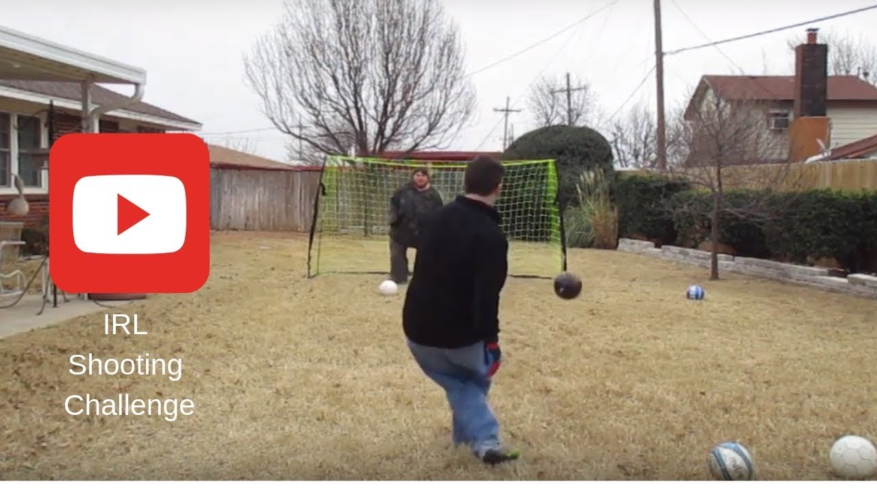 IRL Soccer Shooting (We Bought a New Goal!) - YouTube