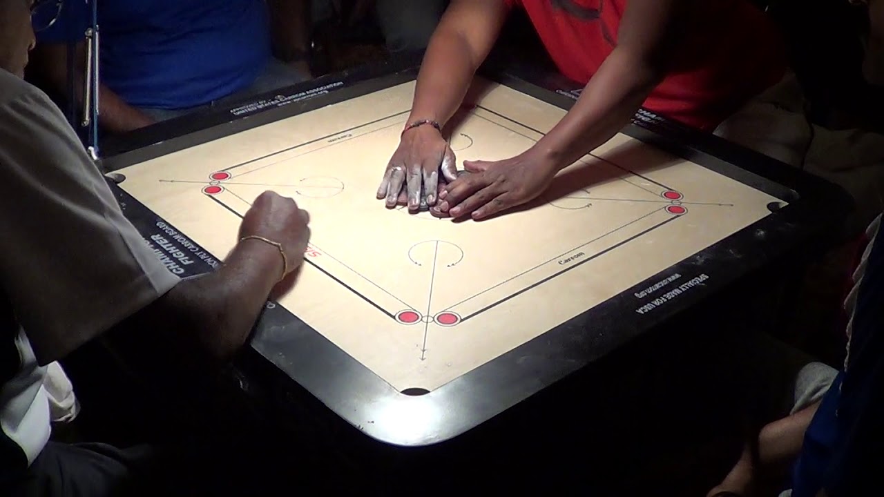CARROM: DOUBLES FINAL: DINESH&DR.SHIVARAM VS SRINI&SHIBU 01 - YouTube