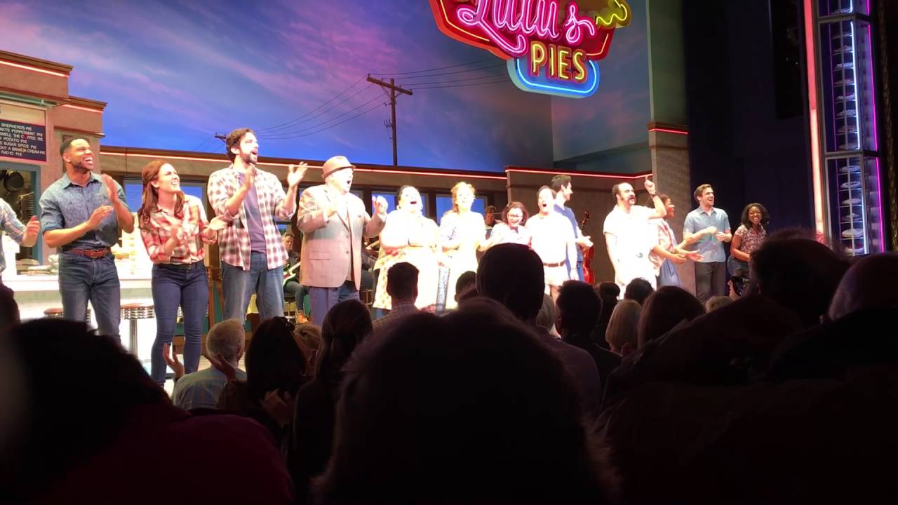 Curtain call at Waitress the Musical on Broadway - YouTube