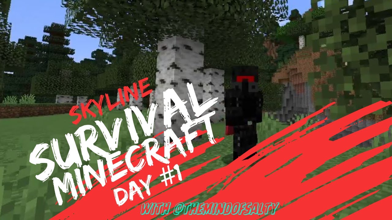 Minecraft Nostalgia! SKYLINE Minecraft Survival Day 1! - YouTube