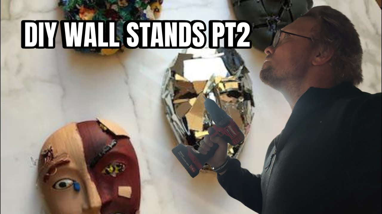 DIY MASK WALL STANDS PT2 - YouTube