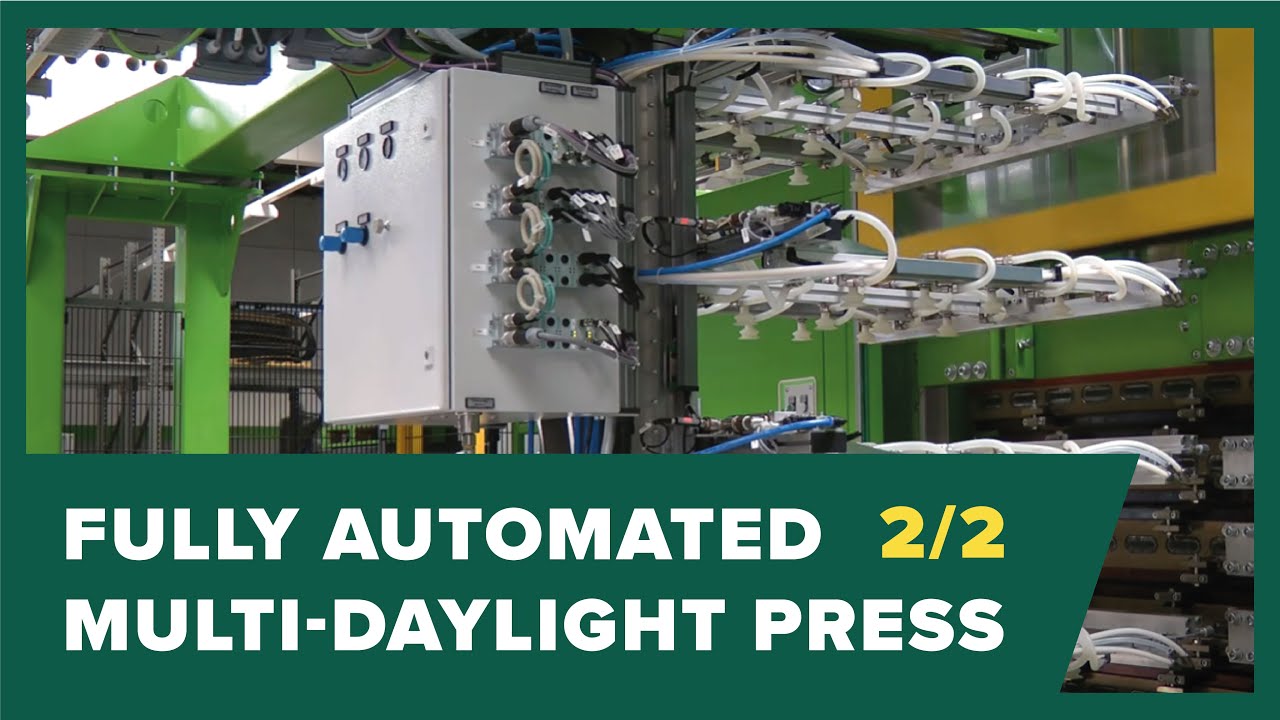 Fully automated multi-daylight press | Part 2 | WICKERT hydraulic ...