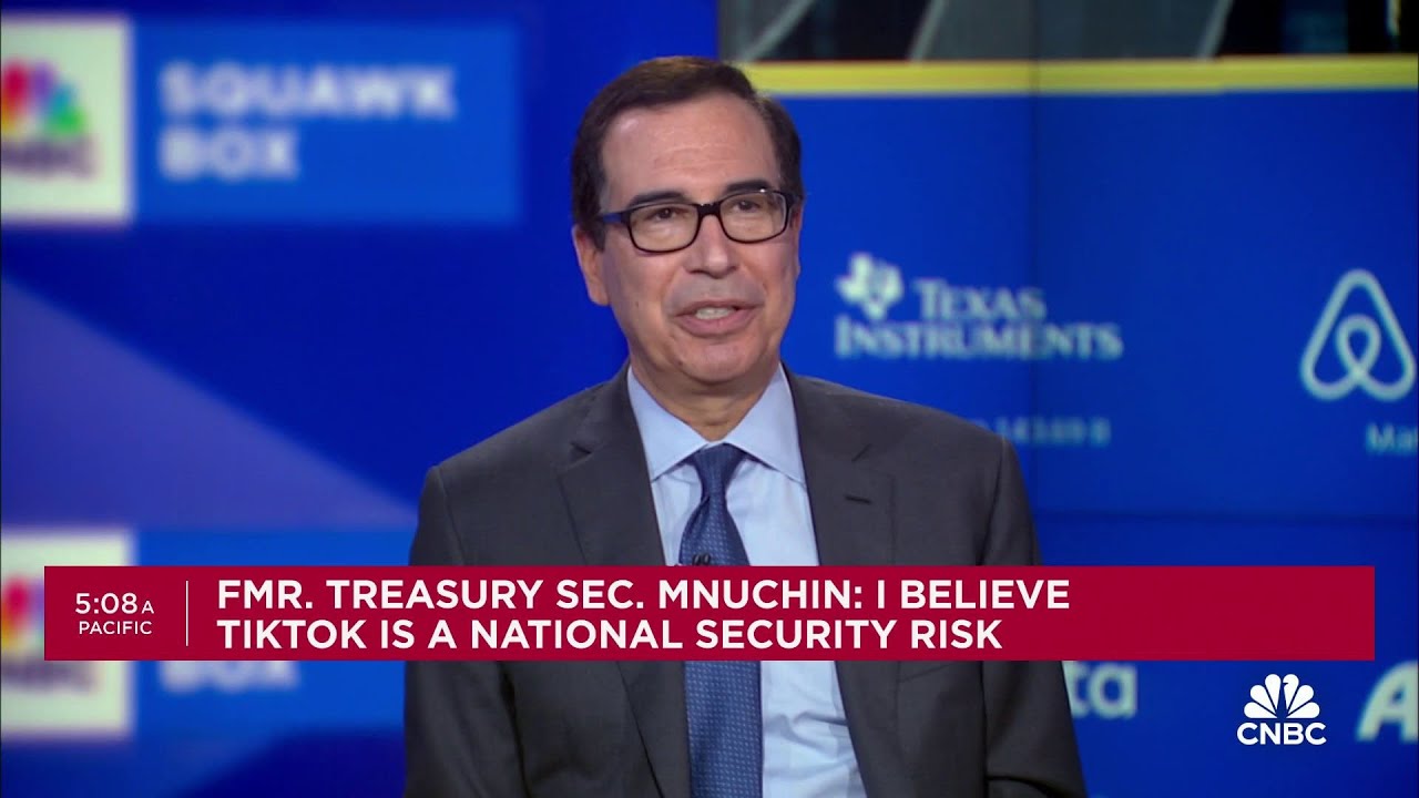 Former Treasury Secretary Mnuchin: I'm going to put together a group to ...