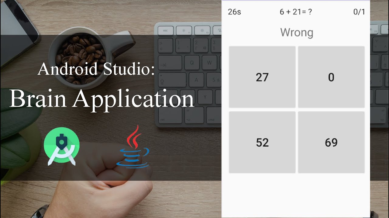 Brain Application part 1 - Android studio Tutorial - YouTube