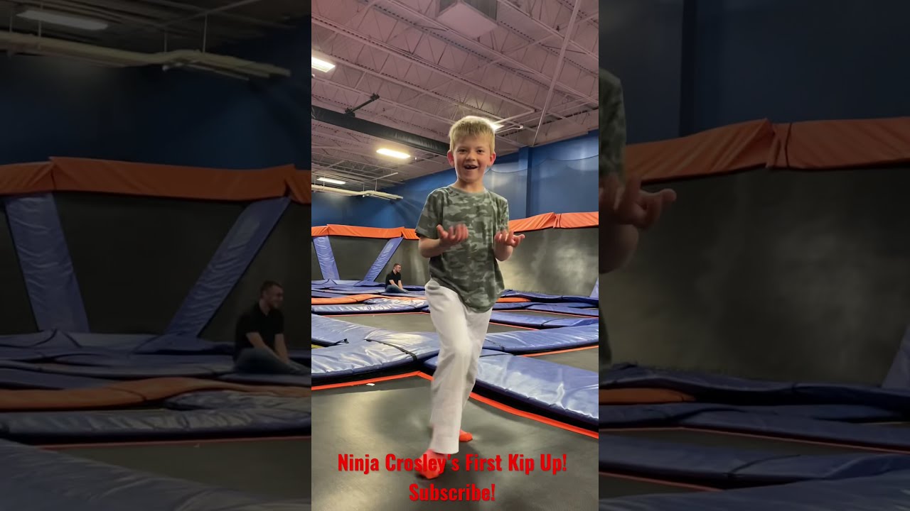 Ninja Crosley’s First Kip Up Ninja Kidz Club - YouTube