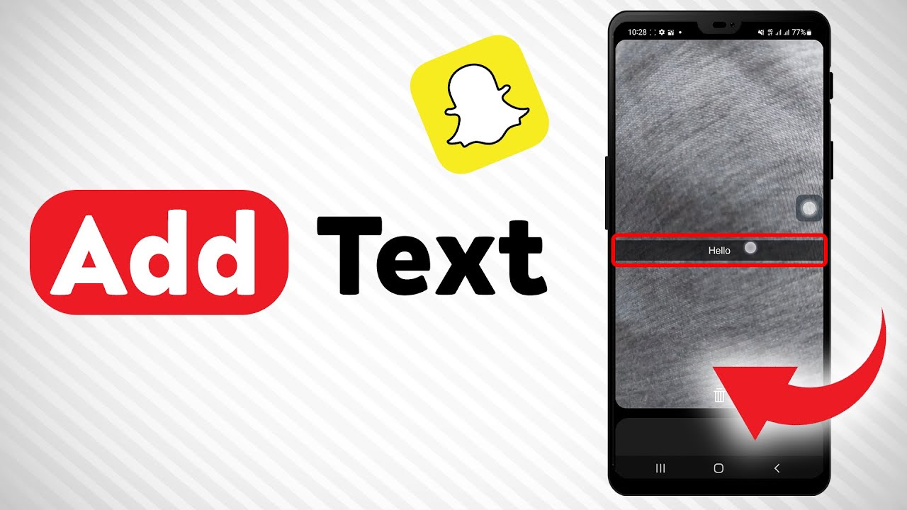 How To Add A Snapchat Text - Full Guide - YouTube