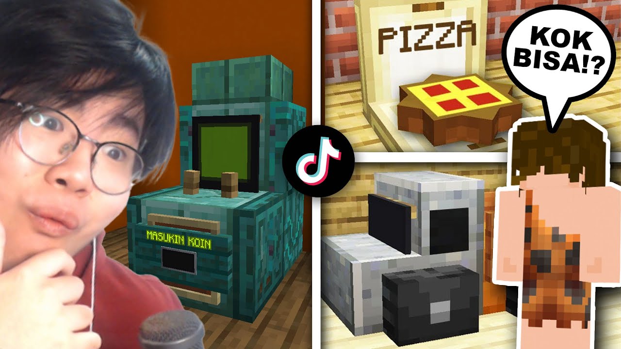 Gw Pake Minecraft Hack Dari TikTok Untuk Menang Lomba Building Minecraft ... - YouTube