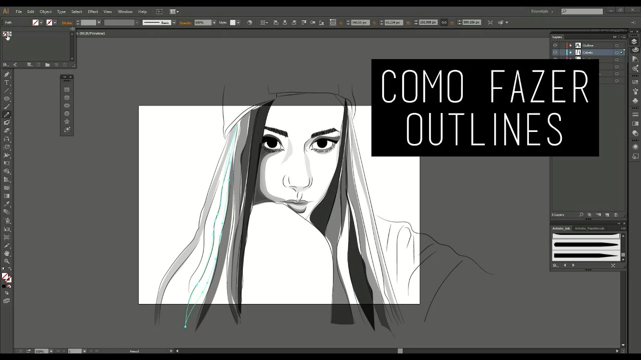 Como fazer Outlines Tumblr? Tutorial - YouTube
