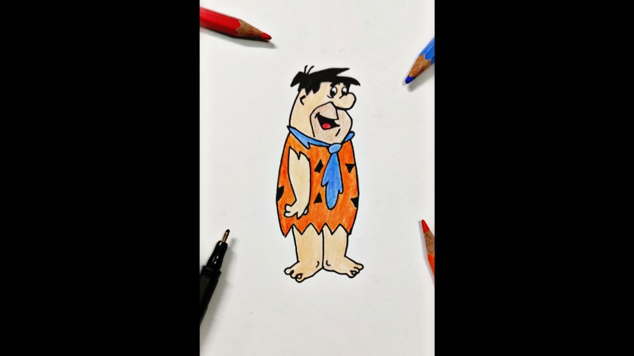 Daily draw art | day 19 | The Flintstones cartoon show character ...