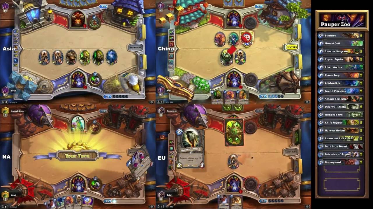 Quad-Table Hearthstone 03 - YouTube