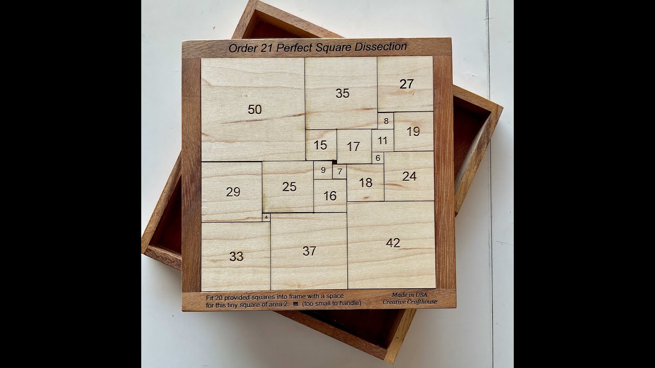 Order 21 Perfect Square Dissection - YouTube