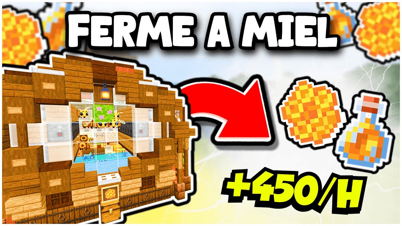 FERME À MIEL SUR MINECRAFT BEDROCK EN 1.21 🐝 - YouTube