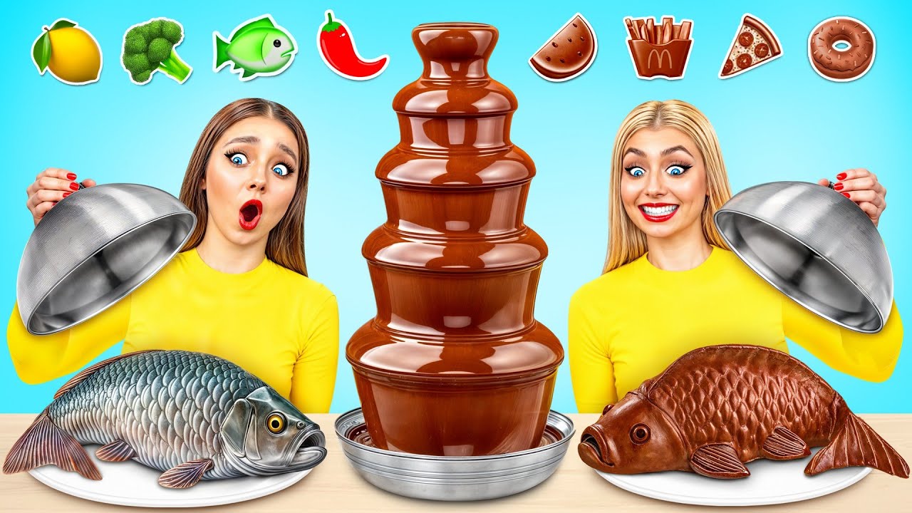 Emoji Schoko-Brunnen Challenge | Lustige Momente von Choco DO - YouTube